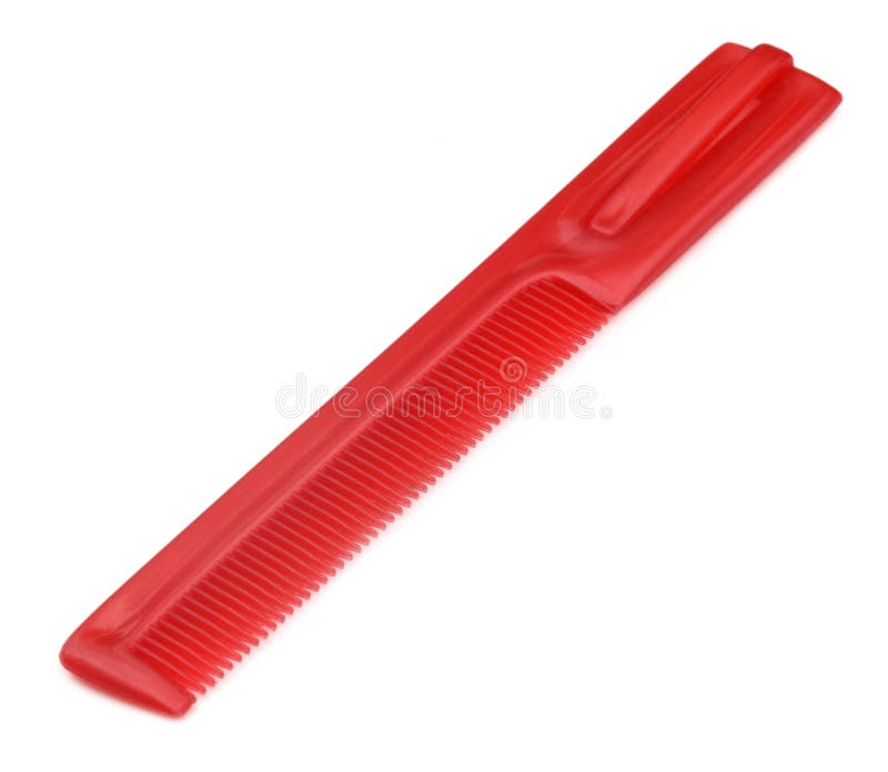 Red Comb stock photo. Image of grooming, glamour, hairbrush - 30568462