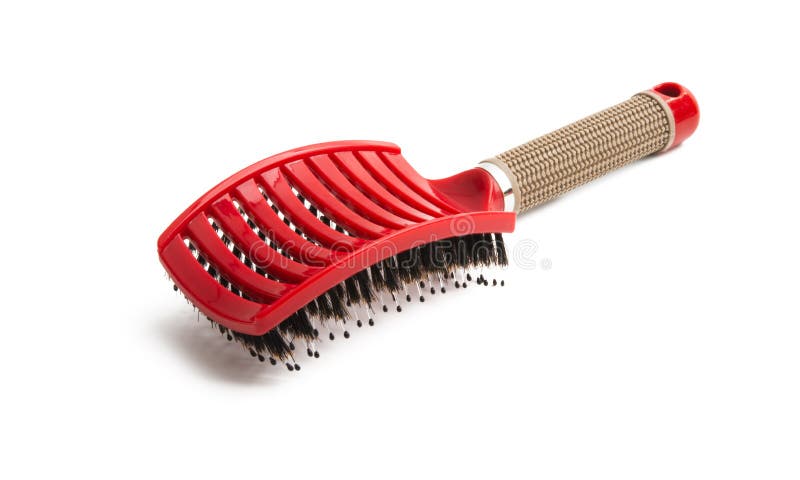 Red comb stock image. Image of brush, isolated, single - 170412911