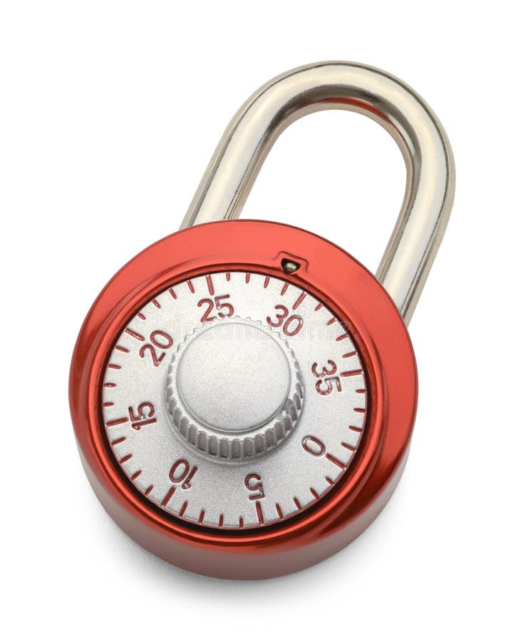 Red Combo Lock stock image. Image of privacy, objects - 64374407