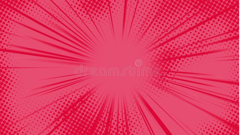 Red Comic Explosion Background Dynamic Action Burst High-Energy Impact ...