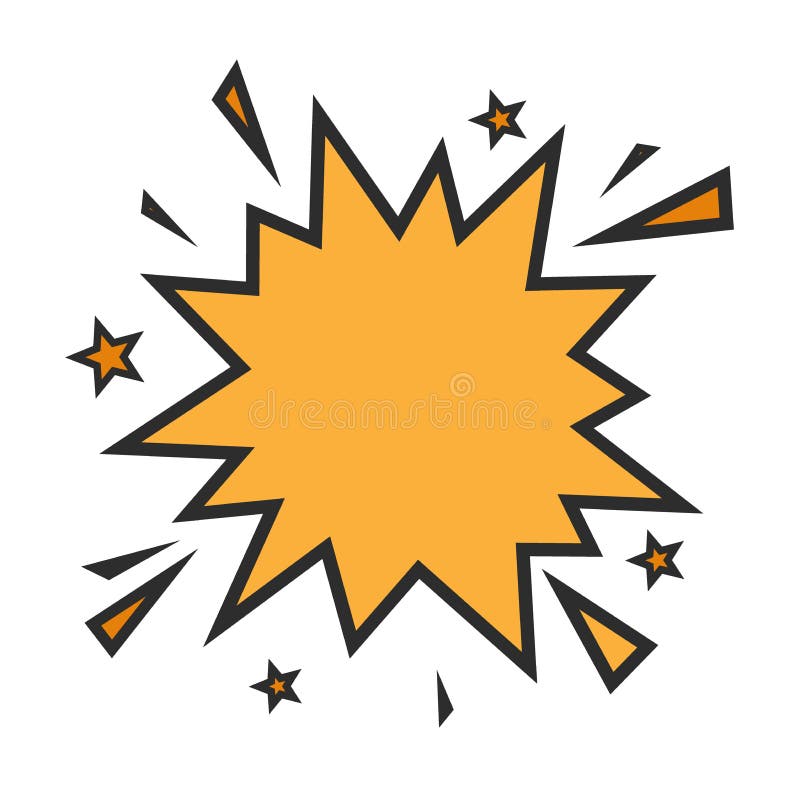 Red Comic Speech Bubble, Cartoon Text Box Stock Illustration ...