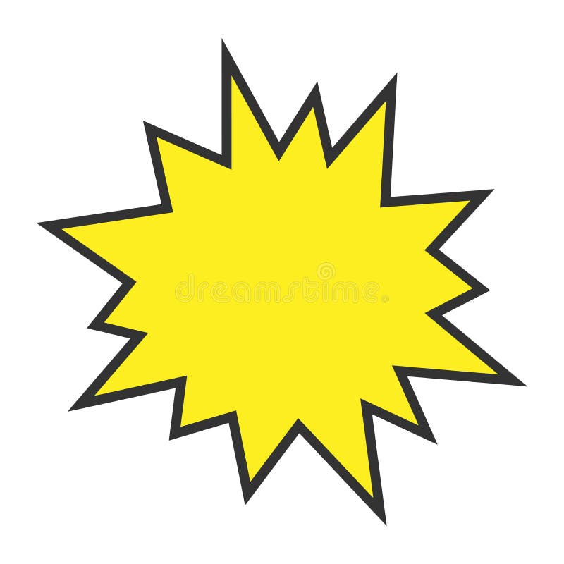 Red Comic Speech Bubble. Boom Explosion Frame Stock Vector ...