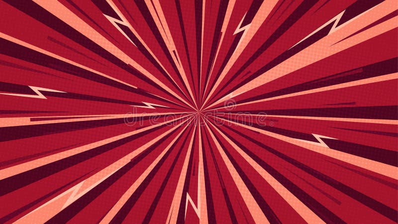 Red Comics Style Background. Focus Lines Background. Comic Style ...