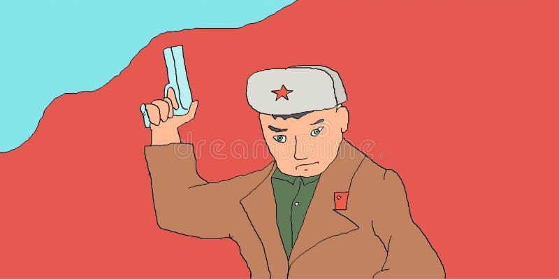 Red Commander stock illustration. Illustration of sketch - 273591890