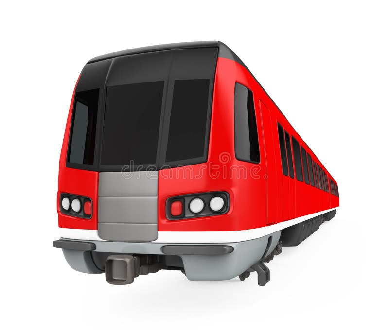 Commuter Train Isolated stock illustration. Illustration of commuter ...