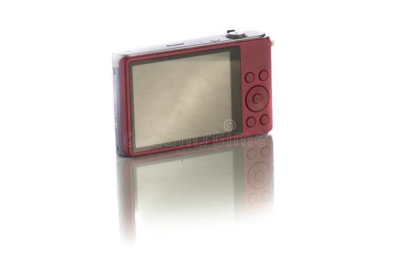 Red Compact camera stock photo. Image of modern, compact - 190165572