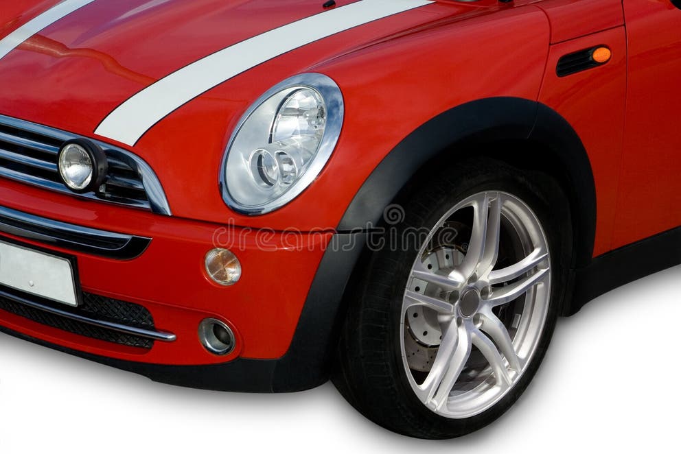 Red Compact Car stock image. Image of road, perform, luxury - 7512907