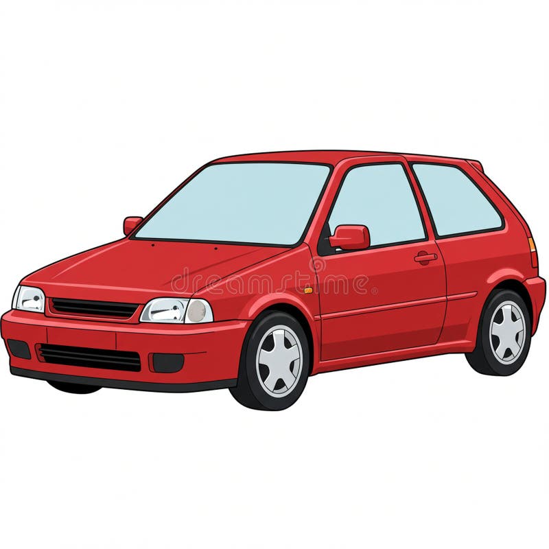 Hatchback Car Simple Illustration Vector Design Stock Vector ...