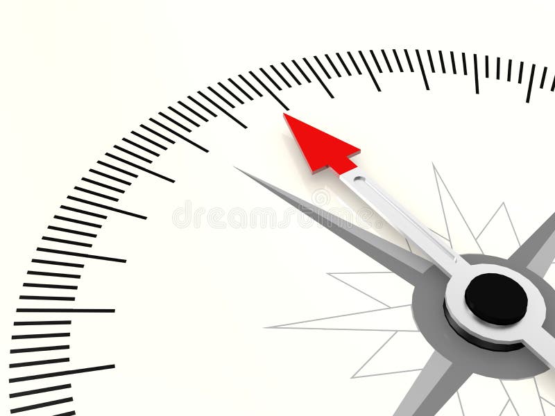 Red compass isolated stock illustration. Illustration of travel - 89642313