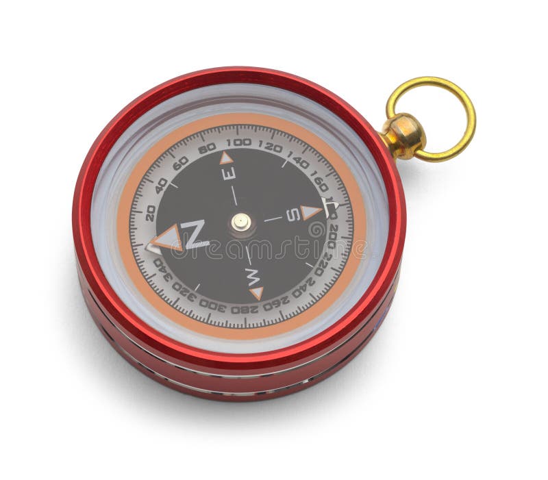 Red Compass Close Up stock image. Image of field, journey - 79380687