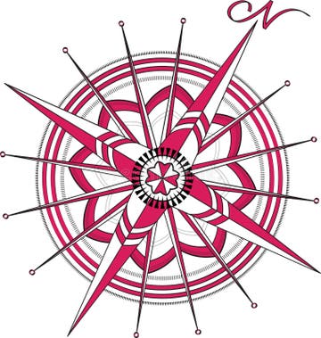 Compass Red White Stock Illustrations – 4,451 Compass Red White Stock ...