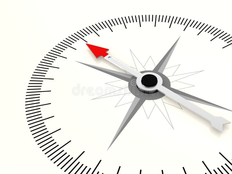 Red compass stock illustration. Illustration of rendering - 87511719