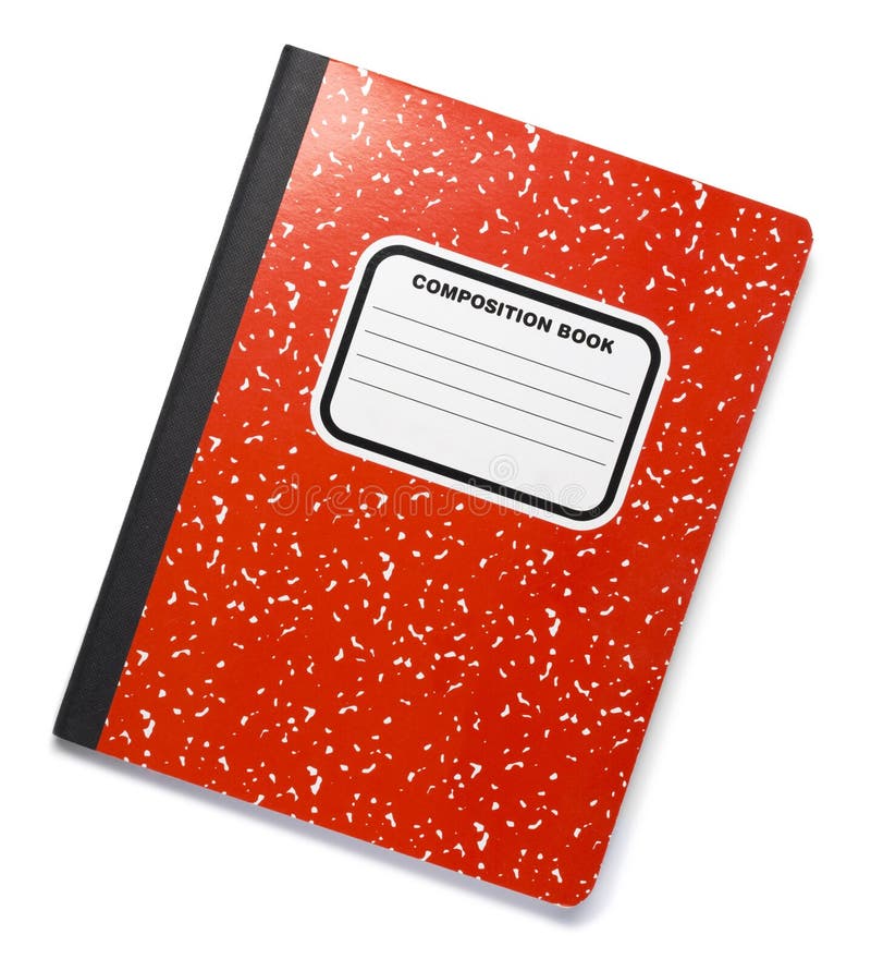 Red Composition Book stock image. Image of testing, terms - 43400739
