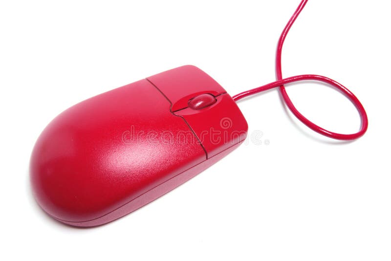 Red Computer Mouse stock image. Image of click, shot - 13554647