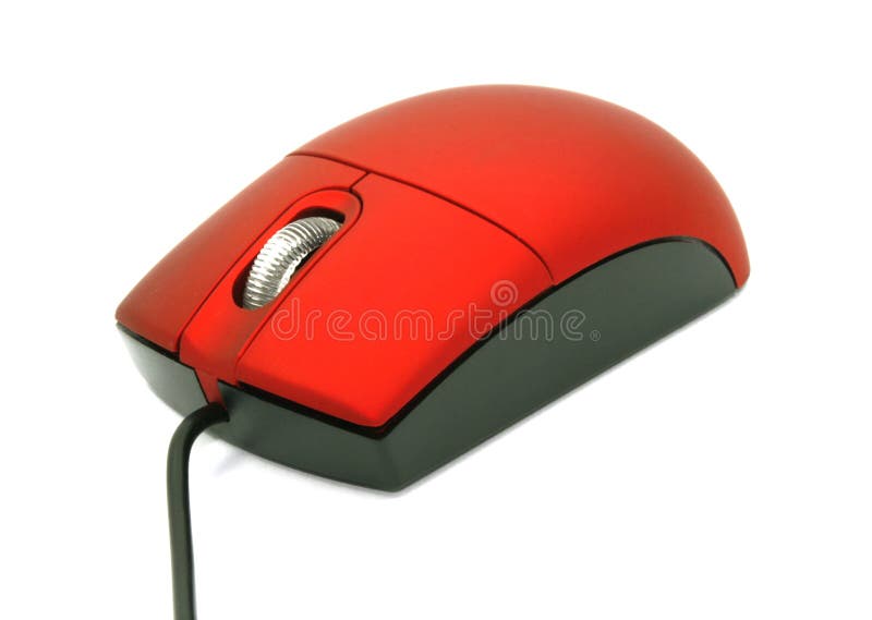 Red computer mouse stock photo. Image of computer, echnology - 37904066