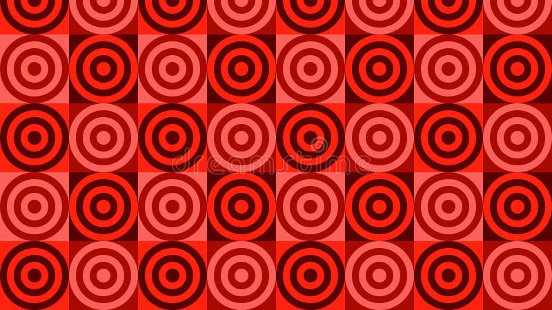 Red Concentric Circles Pattern Stock Vector - Illustration of fabric ...