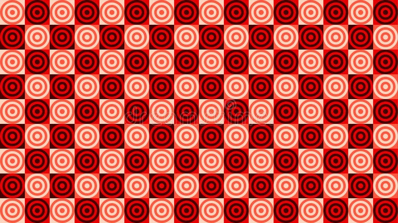 Red Concentric Circles Pattern Vector Graphic Stock Vector ...