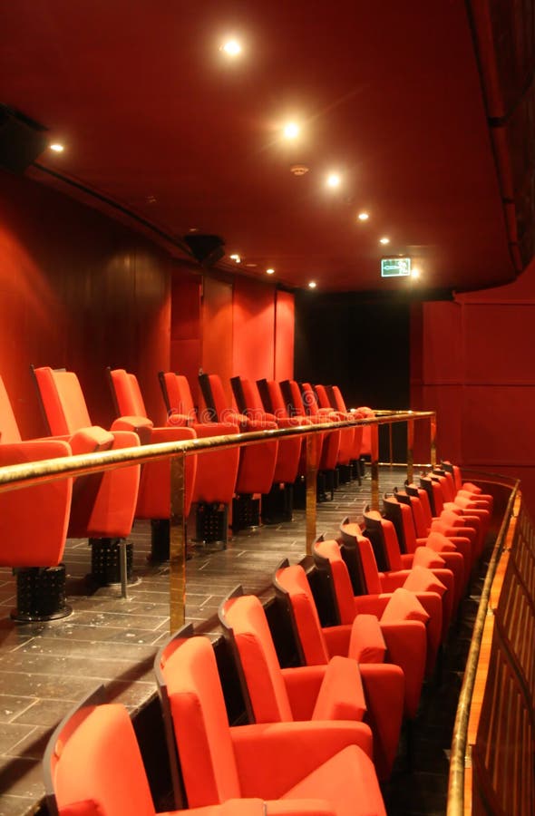 Red concert hall stock image. Image of padded, velvet - 5798799