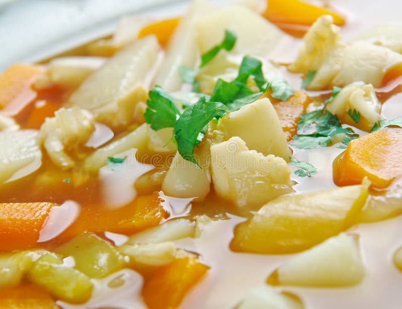 Red Conch Chowder stock image. Image of dinner, yellow - 62232287