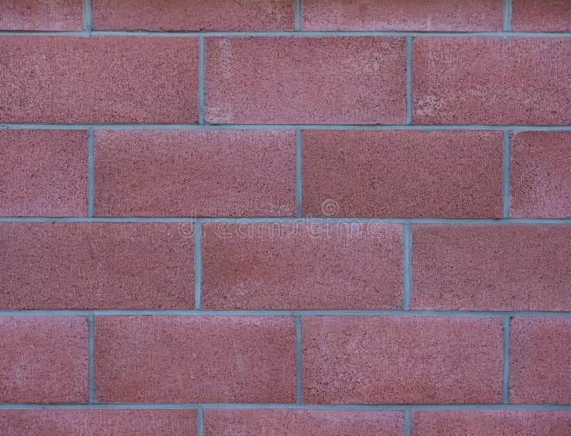 Red Concrete Block Wall Background Stock Photo - Image of backdrop ...