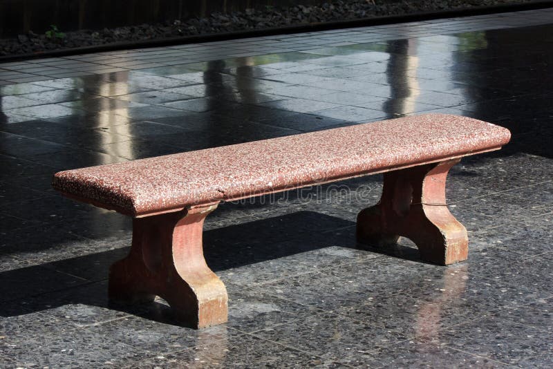 Red concrete chair stock image. Image of stone, industry - 33827651