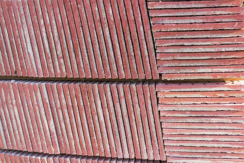 Red Concrete Paving Stone stock photo. Image of concept - 37562174