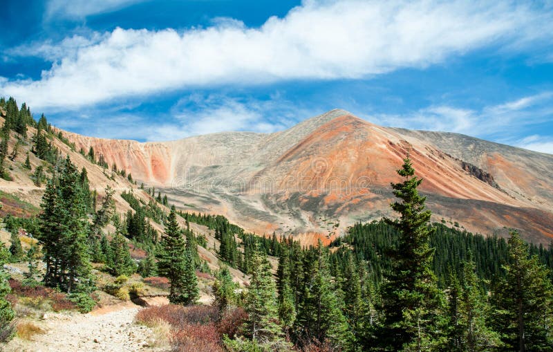 Red Cone stock image. Image of cloud, colorado, decent - 49034169