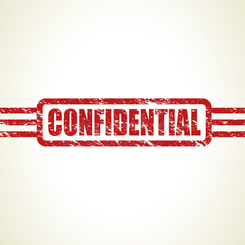 Red confidential stamp stock vector. Illustration of security - 82928757