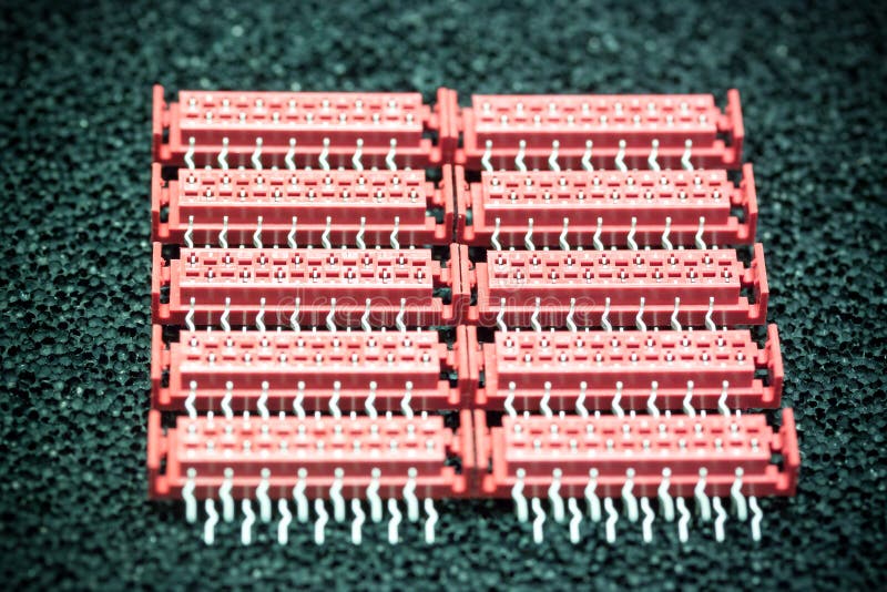 Red connectors stock image. Image of chip, plug, component - 42992249