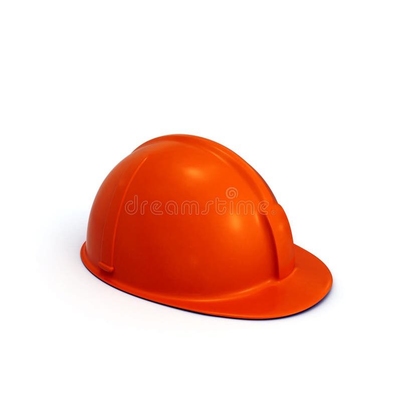 Red Constructing Helmet Side View Stock Image - Image of safety ...