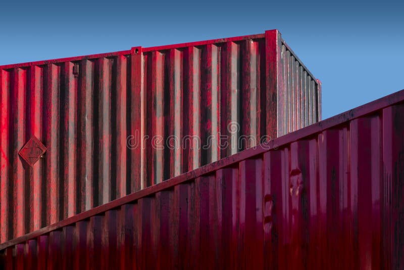 Red container stock photo. Image of shipping, package - 47635750