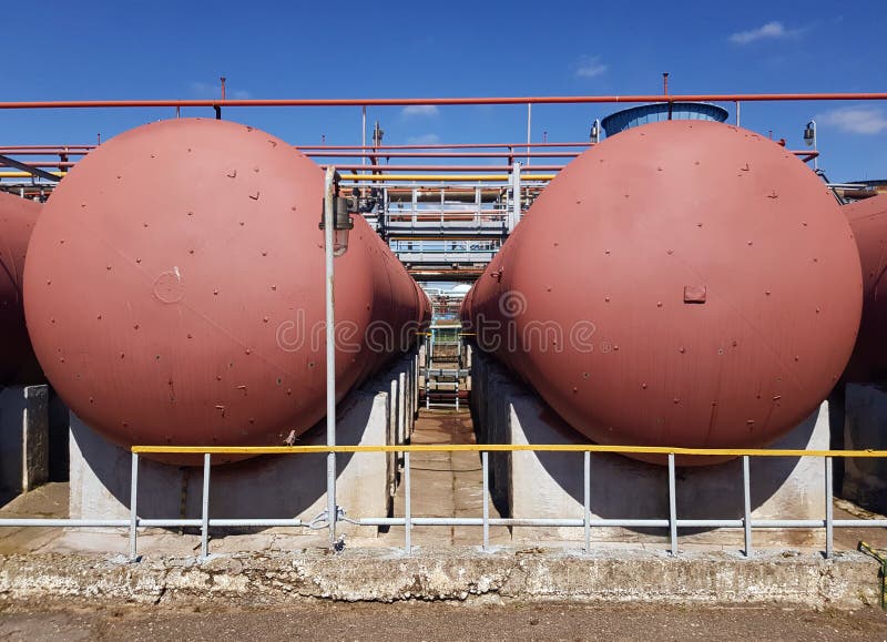 The Red Container for the Storage of Flammable Liquids Stock Photo ...