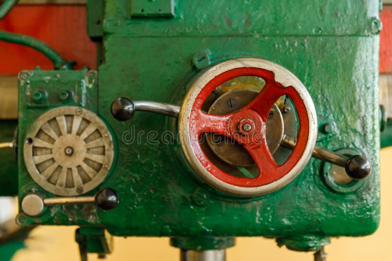 The Universal Green Milling Machine Stock Photo - Image of engineering ...