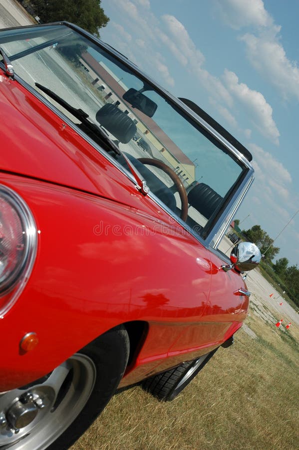Red Convertible stock image. Image of steering, alfa, wheel - 950023
