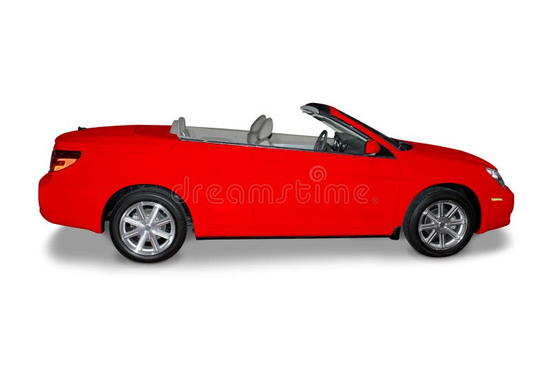 Red Convertible Car stock image. Image of white, conserve - 4674899