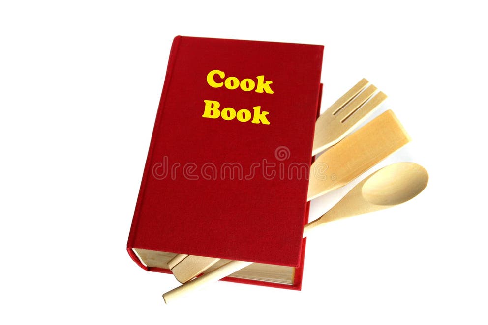 Red cook book isolated stock photo. Image of isolated - 13660842