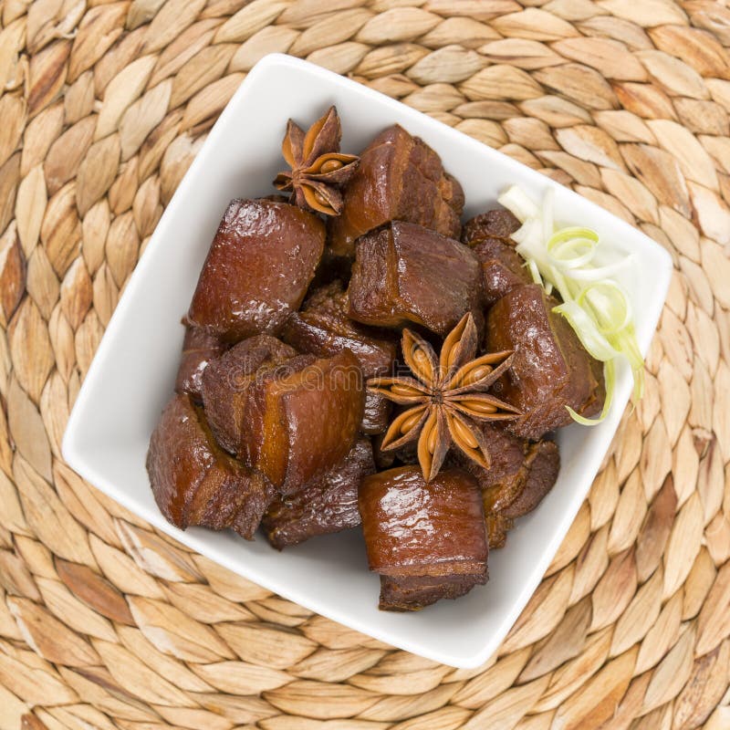 Red Cooked Pork stock image. Image of anise, taiwan, pork - 28896163