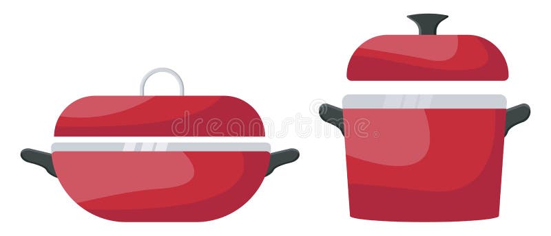 Red Cookware Set Stock Illustrations – 468 Red Cookware Set Stock ...