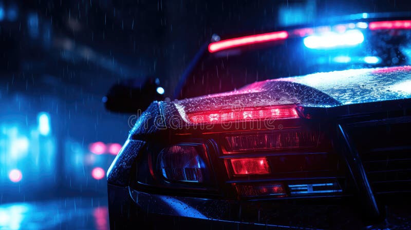 Red cop light stock image. Image of patrol, beacon, atmosphere - 318215155