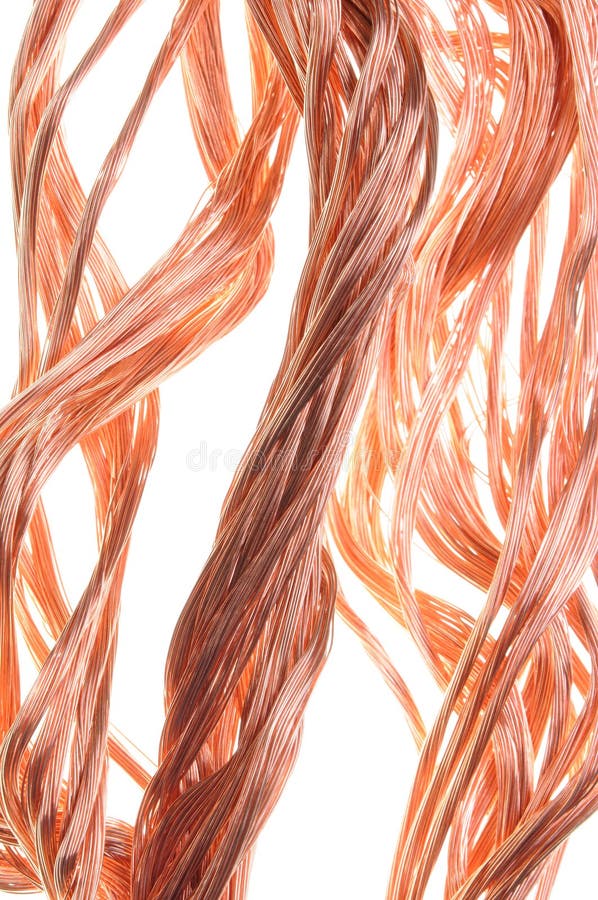 Red copper wire stock image. Image of equipment, cool - 33163111