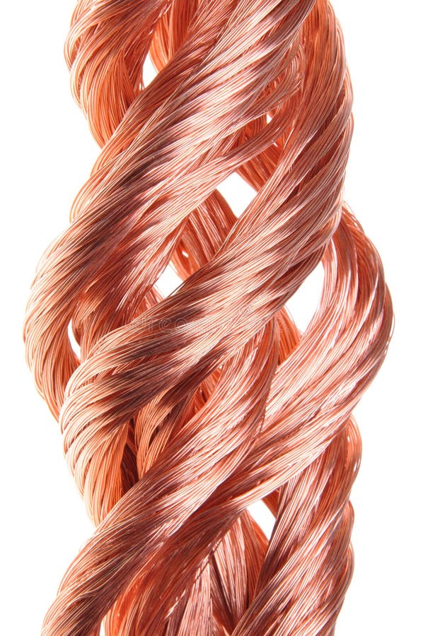 Red copper wire industry stock photo. Image of computer - 45698826