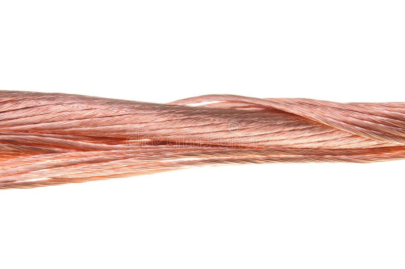 Red copper wires stock photo. Image of industry, materials - 29957782