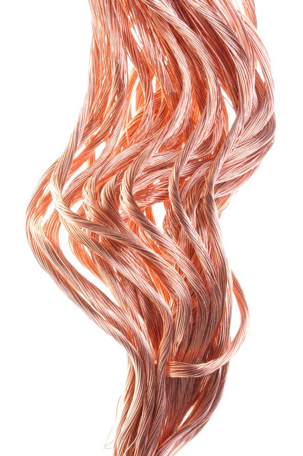 Red Copper Wires Concept of Energy Power Stock Photo - Image of cool ...