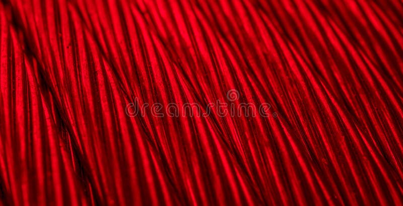 Red Copper Wires with Visible Details. Background or Texture Stock ...