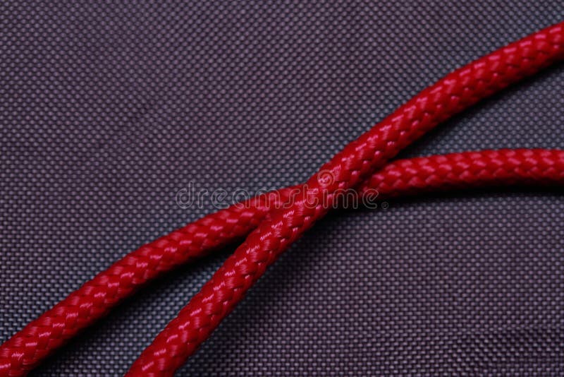 Red cord. stock image. Image of textile, macro, fabric - 15693749