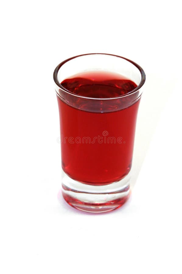 Red Cordial stock image. Image of cocktail, cheers, shot - 2934459