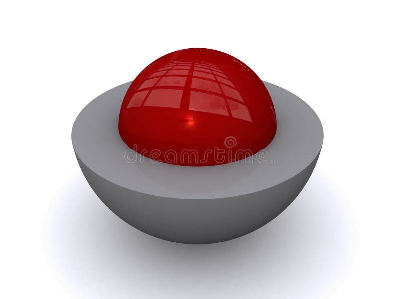 Red core of a sphere stock illustration. Illustration of core - 50862155