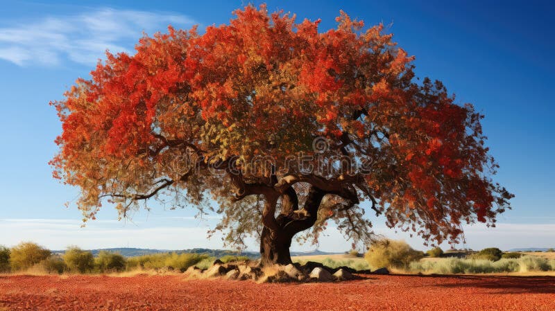 Red cork tree stock photo. Image of sustainable, ecosystem - 360875228