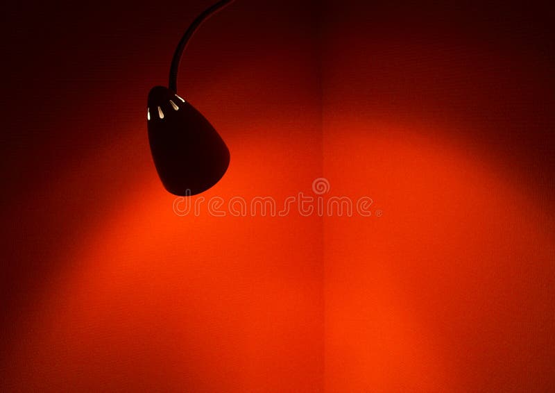 Red corner stock photo. Image of spotlight, lighting, room - 8464718