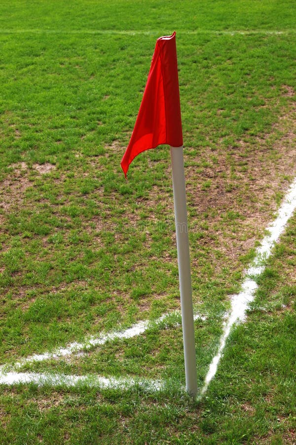 Corner Flag On An Soccer Field Stock Photo - Image of corner, single ...